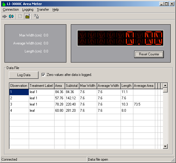 LI-3000C | Using the LI-3000C Windows software